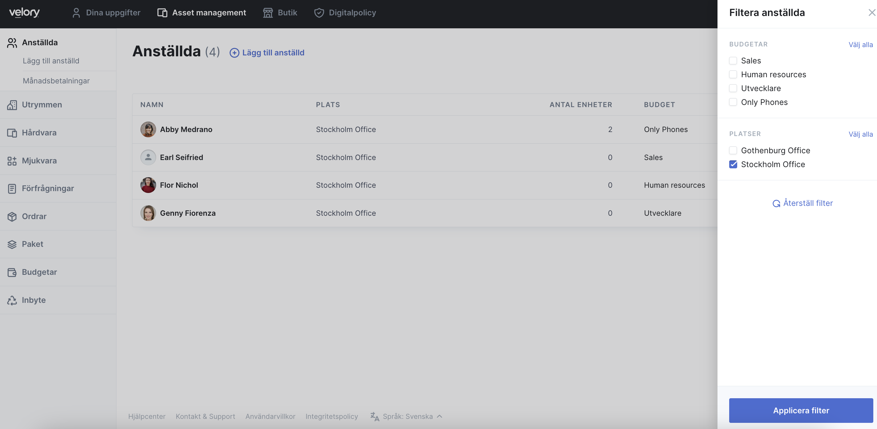 About locations – Velory Helpcenter